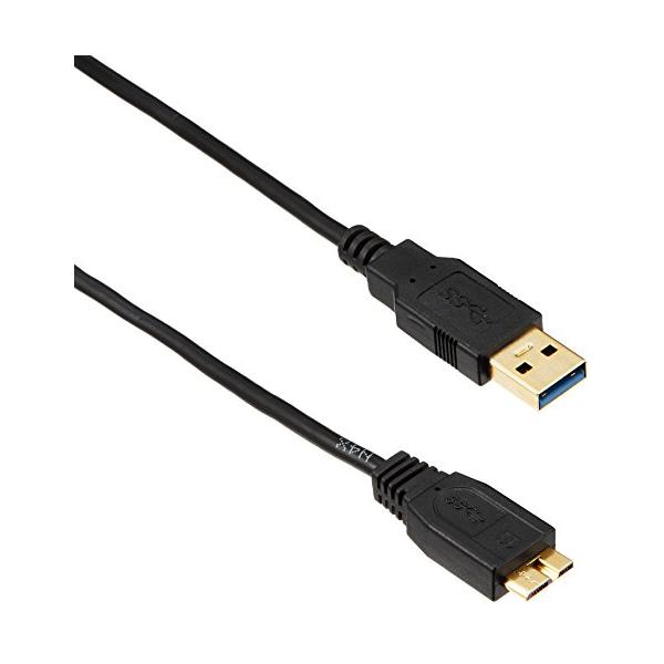 ブラック/1m/USB3-AMBX10BK・Size:1m・パッケージ個数:1・USB3.0(Standard-A)のインターフェースを持つパソコンと、USB3.0(Standard-microB)のインターフェースを持つポータブルハードデ...