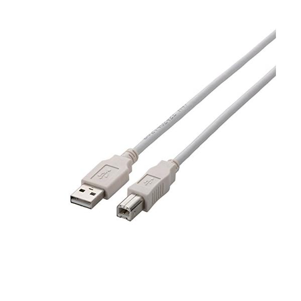 スタンダードホワイト/5m/U2C-BN50WH・Size:5mStyle:スタンダードColor:ホワイト・パッケージ個数:1・USB[A]のインターフェイスを持つパソコンやUSBハブに、USB[B]のインターフェイスを持つプリンタや外付...