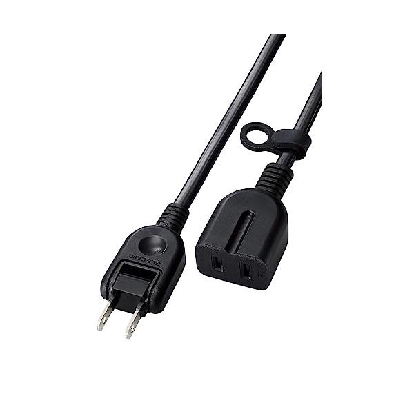 ブラック/1m/T-X01-2110BK・Size:1mColor:ブラック・パッケージ個数:1・機器のコードがコンセントに届かない場合などに、電源を延長するためのコードです。極性のある2ピン式プラグ・3ピン式プラグでも使用できます。直径1...