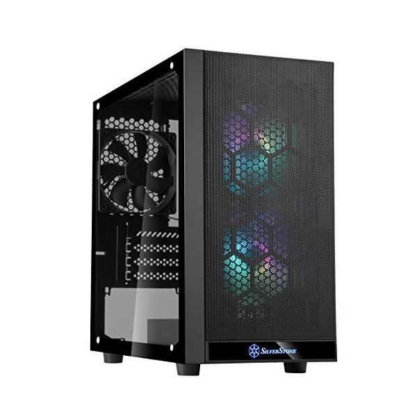 ARGBファン搭載、強化ガラス側面パネル、ブラックブラック/-/SST-PS15B-PRO・Style:ARGBファン搭載、強化ガラス側面パネル、ブラック・パッケージ個数:1・120mmブラックファン1個、120mm ARGBファン2個、A...