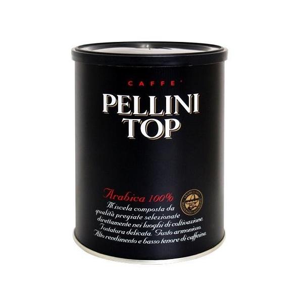 PELLINI(ペリーニ) コーヒー トップ アラビカ100％ (缶)マイルドな中に奥行きの深さを感じさせるアラビカ種100%エスプレッソ。ギフトにもおすすめです。 生産国:イタリア 内容量:250g 賞味期間:720日