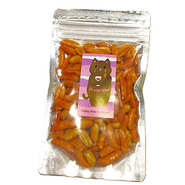 名称 豆菓子内容量（g） 80原材料名 ピーナッツ（中国）、米、澱粉、醤油、砂糖、食塩、たん白加水分解物、鰹エキス、唐辛子／調味料（アミノ酸等）、カラメル色素（紅麹色素、パブリカ色素）、香辛料抽出物（一部落花生・小麦・大豆を含む）賞味期限 ...