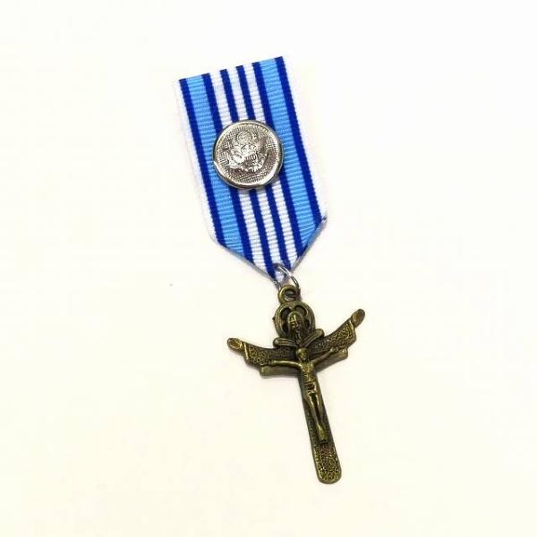 勲章スタイルの珍しいエンブレムピンバッチ(ピンバッジ)、ブローチです。ミリタリーなどのコーディネートのドレスアップに。全長 約 9.2cmチャームの大きさ 約 4×3cmかっこいい勲章、エンブレム、紋章、徽章風で軍物、ミリタリー、サバゲーフ...