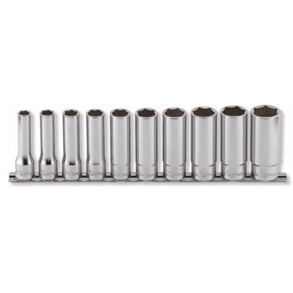 在庫有！インボイス制度対応！！コーケンの1/2(12.7mm)差込角RS4300A/10　インチサイズの６角ディープソケット10個組セットです。