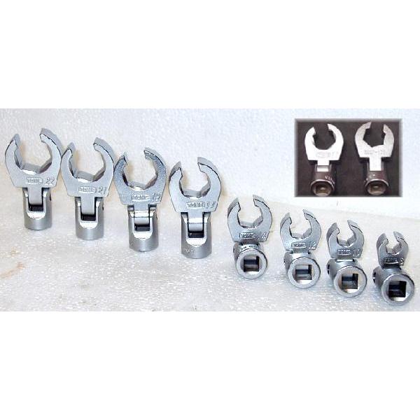 在庫有！3SCF/HP8 トネ(TONE) ハンドツール 多機能で高作業性フレックスクロウフットレンチ 3/8"（9.5mm）のご案内です。首振り機構付フレックス　クロウフットレンチ自動車のエアコンやブレーキ、パワステの配管に、各センサーの...