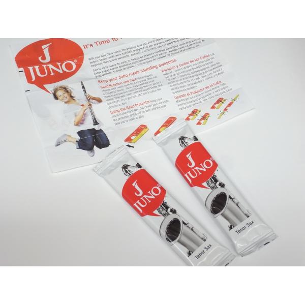 野中貿易の正規品・新品です。バンドレン・JUNOリードテナーSAX用・サイズ２半(2・1/2)・バラ売り2枚組です。JUNO リードは価格、吹きやすさの点で初心者に最適なリードです。トラディショナル(青箱)やV.12に使われるケーンより細め...