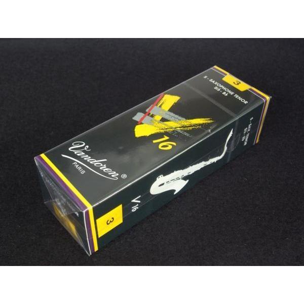 野中貿易の正規品・新品です。バンドーレン リード・V16テナーSAX用・サイズ3(5枚組)です。V16シリーズはジャズ向けに作られたサックス用リードシリーズです。JAVAシリーズ、ZZシリーズと並んでVANDORENのサックス用リードの中で...