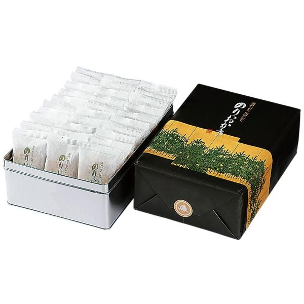 播磨屋本店 のりおかき 贈答缶（2枚×27袋入）●缶サイズ：約縦28cm×横20cm×高さ10cm●賞味期限：約2ヶ月【 原材料名 】もち米（国産100％）、米サラダ油、醤油（大豆・小麦を含む）、青海苔、砂糖、食塩、澱粉、魚醤、酵母エキス、...