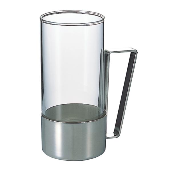 熱いお飲み物を入れても持てるように、ホルダーが付いています。ホット・アイス両方に使えるので夏でも冬でも季節問わずご使用いただけます。サイズ：幅 90 mm × 奥行 57 mm × 高 122 mm　口径 55 mm実用容量：220ml