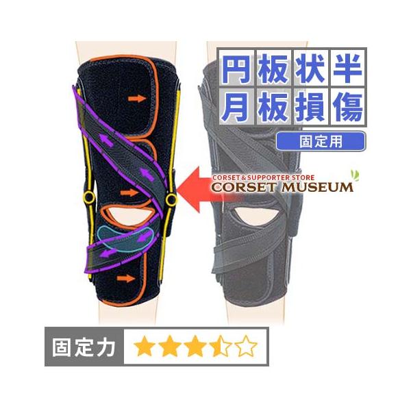 外側半月板損傷《固定用》の膝サポーターニーケアー・OA3■商品概要両サイドのアルミステーで膝をしっかり固定できます。変形性膝関節症の専用品ですが、左右逆に使うことで外側半月板のサポートにもお使いいただけます。■サイズの測り方サイズは立位で、...