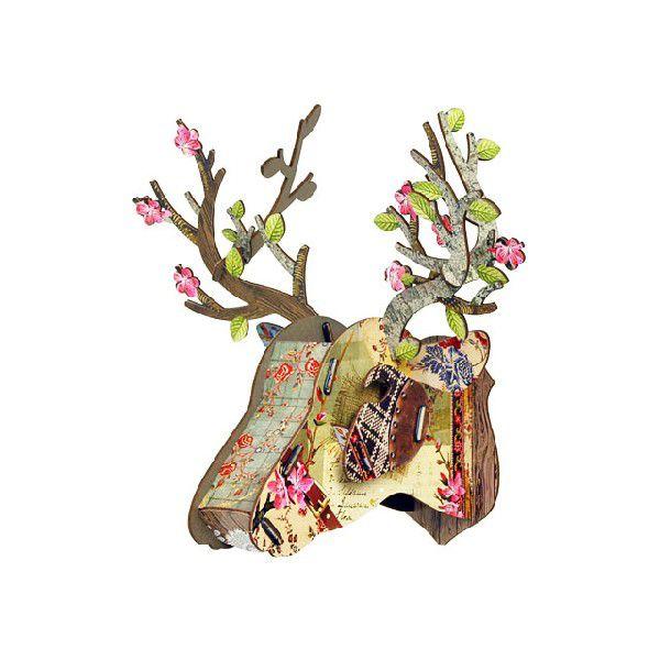 イタリアのデザイナー、Michele Pianezza（ミケーレ・ピアネッツァ）が立ち上げたブランド、MIHO UNEXPECTED THINGSのウォールデコ。MDF板を組み立ててつくる鹿の壁掛けオブジェです。テキスタイル調のカラフルで斬...