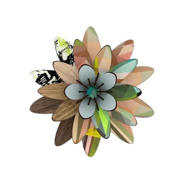 MDF板を組み立ててつくる花の壁掛けオブジェです。カラフルでポップながらナチュラルさを残した素敵なデザインで、お部屋をやさしく彩ります♪● こちらの商品はフラットパックでのお届けとなります。（お客様組み立て）●サイズ：【パッケージ】 32x...