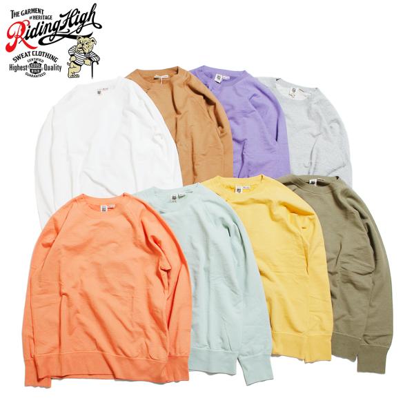 ■ブランド説明ライディングハイは、個性的なルックスで作ることをコンセプトにブランドをスタートさせました。アメリカンスタンダードの文化をベースにしたカットソを中心に、特定の糸の種類、ヴィンテージ編み機やループホイール編み機などの編み機、ヘザー...