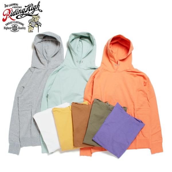 ■ブランド説明ライディングハイは、個性的なルックスで作ることをコンセプトにブランドをスタートさせました。アメリカンスタンダードの文化をベースにしたカットソを中心に、特定の糸の種類、ヴィンテージ編み機やループホイール編み機などの編み機、ヘザー...