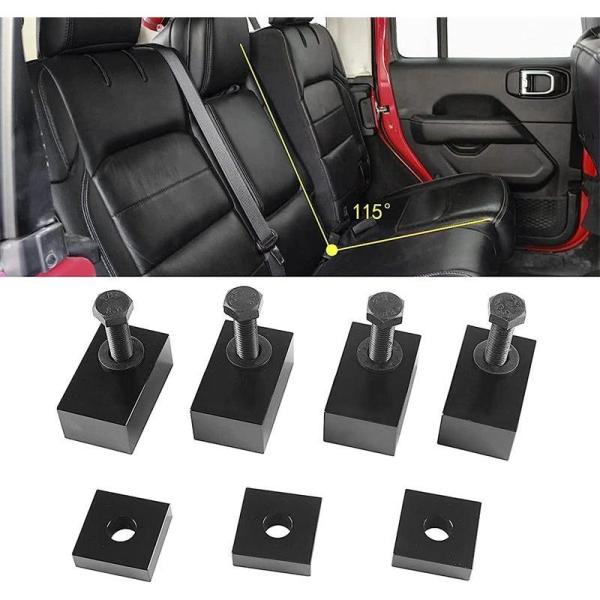【適用車種】： ジープ ラングラー JK / JL 4ドア 車種に適用する、Jeep Wrangler2007-2022年+ 。【快適運転】：取り付け後、座席の後ろに15°の角度を傾けて、乗客とより快適な乗車体験を提供します。【優良材質】：...
