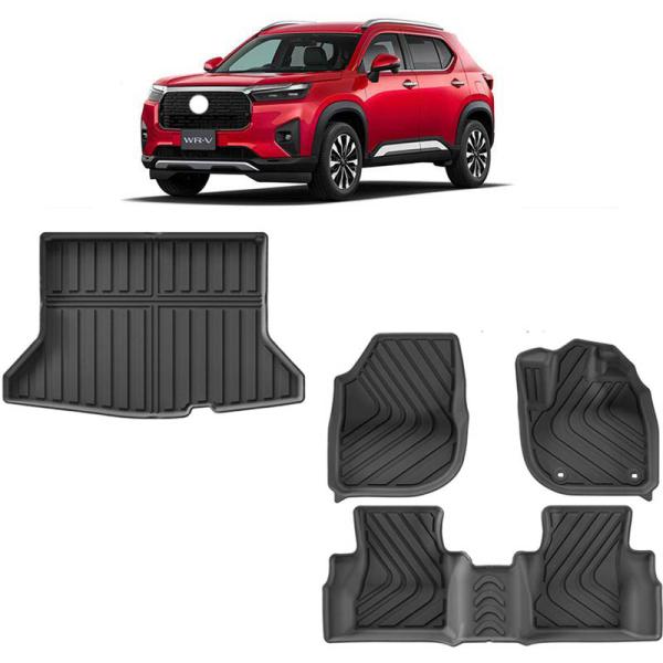 【商品説明】整理整頓必見！車種専用設計、着脱簡単のトランク3Dラバートレイ！立体的な3Dデザインで、車内の雰囲気を損なわずに高級感を演出します。防水、耐高温の高品質素材採用で車内の劣化を防ぐ機能もあります！【適合情報】新型WR-V DG系(...
