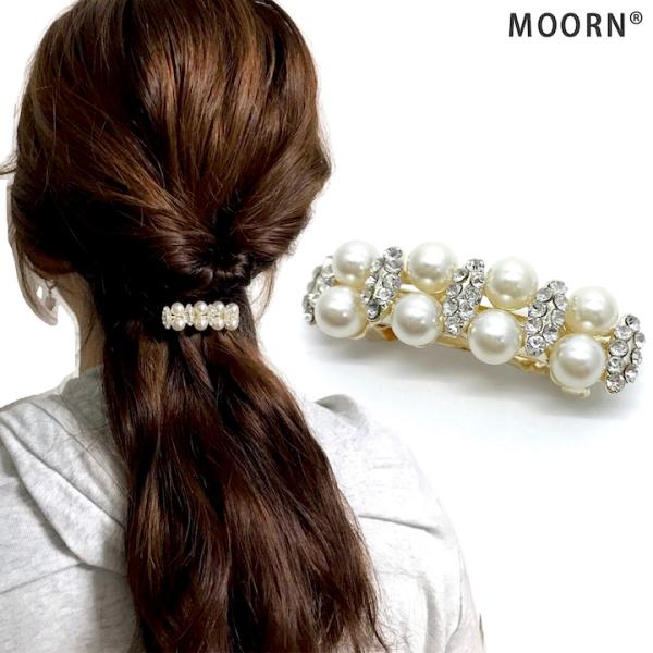 【商品名】ミニバレッタ(パール・ストーン)【サイズ】横幅:約5.3cm 縦:約1.7cm【カラー】金具部分:ゴールド【素材】合金・プラパール・ラインストーン※こちらの商品は海外製品で、職人が一つ一つ手作業で製作しているため、若干ラフな造りに...