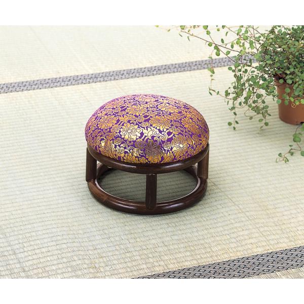 ■商品名　　　　ラタン・金襴正座椅子（丸型）C-17■サイズ　　径240XH170mm ■商品の状態・特徴　　　【新品】高級金襴生地仕立ての正座椅子■材質　　本体：ラタン　■メーカー希望小売価格　　　　￥12,100　（税込）　■送料（税込...