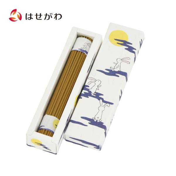 縁起物とされるうさぎをモチーフに、静かな夜をイメージした爽やかな香りに仕上げたスティックタイプのお香です。月見うさぎの可愛らしいパッケージです。お香を束ねる和紙までも同じ柄付きになっています。お部屋焚きはもちろん、お仏壇へのお参りにもどうぞ...
