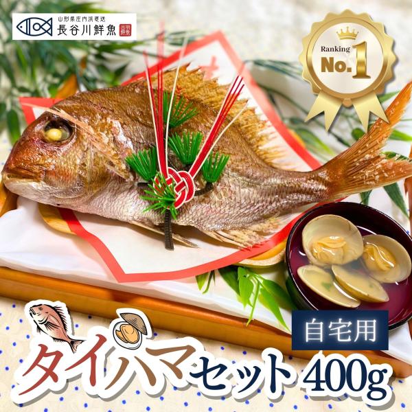 【発売日：2024年05月29日】『タイハマセット』お料理は自分で作りたい、でも鯛を焼くのはちょっと・・・そんな方にピッタリなセット！焼き上げ済みの鯛は電子レンジで温めるだけ。お祝いの準備を少しでも楽に。【商品内容】・天然真鯛焼き400g(...