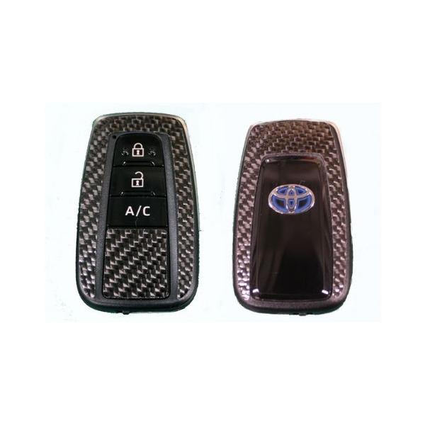 専用スマートキーに貼け可能な専用カットタイプのマジカルカーボンシートです。ボタンが３つの形状◆適合車種プリウスPHV ZVW52（2017.2〜）クラウン 220系（2018.6〜）ＲＡＶ４ MXAA50/AXAH50系（2019.4〜）カ...