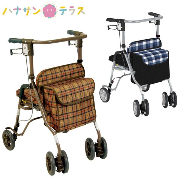 高齢者用 介護 リハビリ 手押し車 シルバーカート シルバー 歩行補助歩行車 歩行器 折りたたみ 軽量 シンフォニーSP 島製作所 高齢者用 介護 リハビリ 手押し車 シルバーカート シルバー 歩行補助・片方だけの操作でも左右後輪に利く、握...