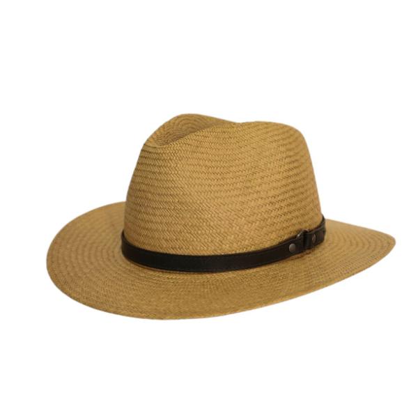 ドイツの老舗帽子メーカーMAYSER。夏の高級素材であるエクアドル産の本パナマ。つば幅が広めのカジュアルタイプ。落ち着いたくすみブラウン系に、ビンテージ感のある細めの巻きバンドを合わせました。オールダウンのツバにはかすかにウエーブがついてい...