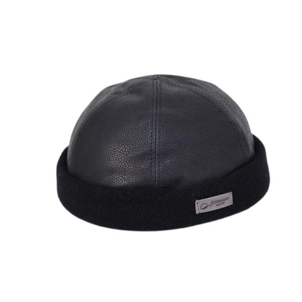 1865年創業　しっかりしたつくりで多くのファンがいるドイツの名門老舗ブランドのGottmannゴットマンフィッシャーマンキャップと呼ばれるツバの無いキャップレザー(牛革)で大人っぽい仕上がりシボの凹凸でヴィンテージの様な風合いがありますフ...