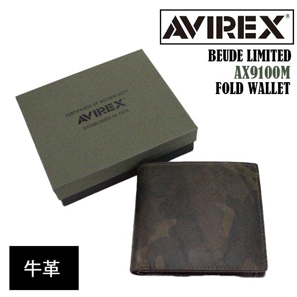 オリジナルの迷彩柄を使用したAVIREXらしいミリタリー感あるデザインの限定アイテムが登場！ヌメ革を使用しているので使う程にしなやかに手に馴染み、エイジングも楽しめます。内側のロゴ型押しでブランドを表現。札入れは仕分けの行える2層式で、小銭...