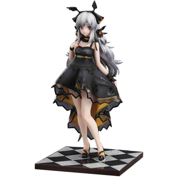 【発売日：2024年06月17日】RIBOSEのノンスケールフィギュアシリーズ「RISE UP」シリーズより、ソーシャルゲーム『アークナイツ』の、体が弱くて潔癖症の美少女研究者ウィーディが、黒のディナードレス姿で登場！原型、彩色：RIBOS...