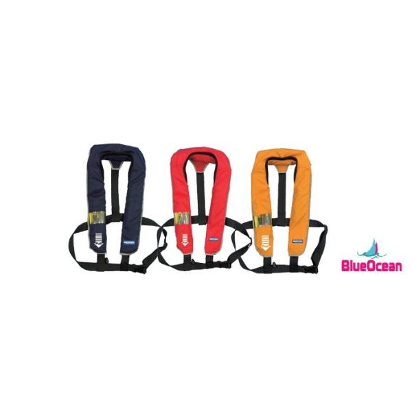 ■国土交通省型式承認番号：第5326号　胴衣の分類：タイプA■ウエストサイズ：75〜125cm■浮力：11.1kg■重量：640g作業用救命衣・小型兼用カラー：ネイビー・レッド・オレンジ●簡単に着用でき、装着面がすくないので通気性、作業性と...
