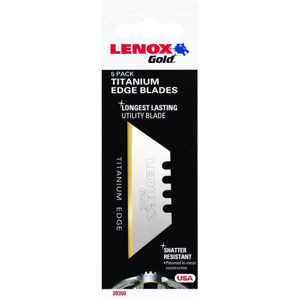 【発売日：2025年01月15日】●スタイル: 5枚入●材質 チタン●ブランド LENOX (レノックス)●色 Gold●商品寸法 (長さx幅x高さ) 15 x 4.8 x 0.5 cm●ブレードの材質 チタン●商品の重量 0.05 ポンド...