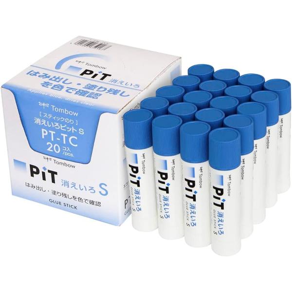【発売日：2025年01月15日】●サイズ: Sサイズ 20個●ブランド トンボ(Tombow)●適合材質 紙材●色 透明●商品パッケージ数 1●パッケージ情報 スティック●【特長】色で確認、乾けば無色の強力タイプ／塗ったところがブルーでわ...