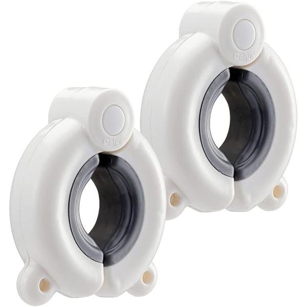 【発売日：2025年01月15日】●色:ホワイト&amp;グレー●パターン名:左右から止める●ブランド ダイヤ●色 ホワイト&amp;グレー●商品の寸法 8L x 7W cm●材質 ポリプロピレン●取り付けタイプ インサートマウント●サイズ...