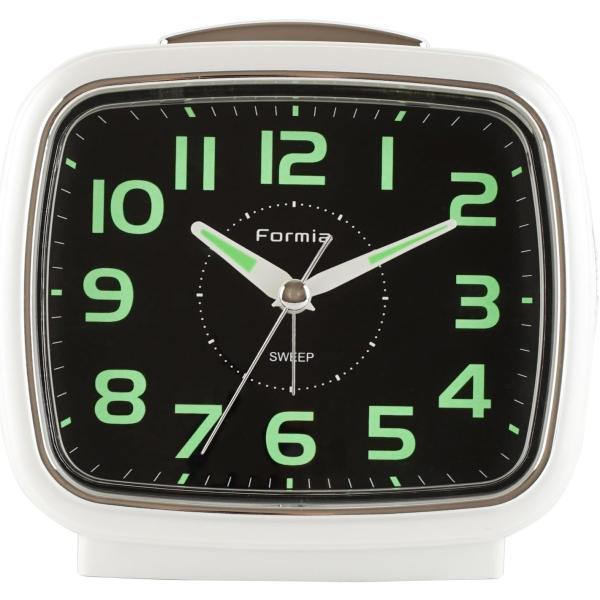 【発売日：2025年01月15日】ブランド フォルミア(Formia)色 白特徴 アラーム, スヌーズ電源 バッテリー式商品の寸法 12.3W x 11.3H cm対象年齢層 (説明) 大人部屋タイプ ベッドルーム, ホームオフィス形状 長...