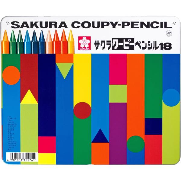 【発売日：2022年12月25日】●色:18色●サイズ:缶入●パターン:単品●ブランド:サクラクレパス●筆記具の形状:色鉛筆●色:18色●インクの色:マルチカラー●対象年齢:幼児●製品型番: FY18●芯の硬さ: F●材質: ゴム●商品の数...