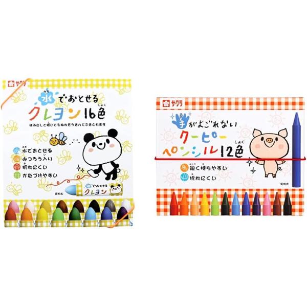 【発売日：2022年12月25日】●色:16色セット●パターン:クレヨン+クーピーペンシル FYS12●ブランド:サクラクレパス●筆記具の形状:クレヨン●色:16色セット●インクの色:イエロー●対象年齢:幼児|子ども●材質: ゴム●サイズ:...
