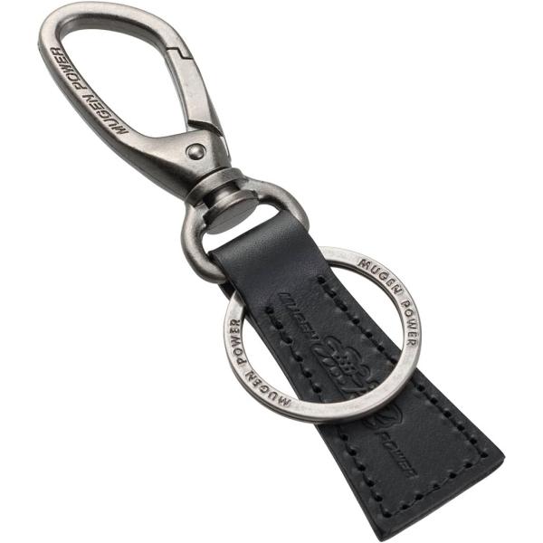 【発売日：2022年12月25日】●色:ブラック●材質:レザー●留め具タイプ:スプリットリング●ブランド:無限 MUGEN●個数:1●スタイル:クラシック●メーカー:無限(Mugen)●モデル名:90000-XYK-100A●梱包サイズ:1...