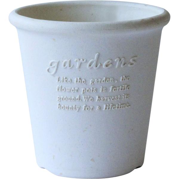 【発売日：2022年12月25日】●色:ホワイト●スタイル:エコポット丸型4号●材質:ポリプロピレン PP●色:ホワイト●特徴:耐久性,軽く●スタイル:エコポット丸型4号●プランターの形状:植木鉢●メーカー:八幡化成(Hachimankas...