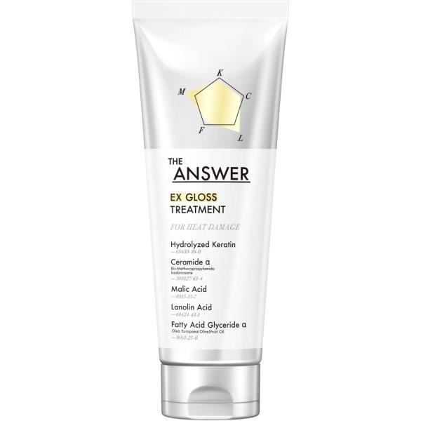 【発売日：2022年12月25日】●スタイル:トリートメント●パターン名:グロス●ブランド:THE ANSWE●商品の形状:液体●ヘアタイプ:全髪質●商品特長●補修成分セラミドα ビスメトキシプロピルアミドイソドコサン 、ラノリン脂肪酸 高...