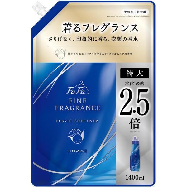 【発売日：2022年12月25日】●ブランド:ファーファ●商品の形状:液体●商品の個数:1●香り:ムスク●商品体積:1400 ミリリットル●素材 製造方法からこだわったプレミアム柔軟剤●清潔感あるクリスタルムスクの香り●着るフレグランス さ...