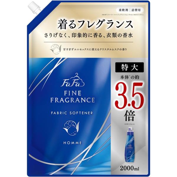 【発売日：2022年12月25日】●ブランド:ファーファ●商品の形状:液体●商品の個数:1●香り:ムスク●商品体積:2000 ミリリットル●素材 製造方法からこだわったプレミアム柔軟剤●清潔感あるクリスタルムスクの香り●着るフレグランス さ...
