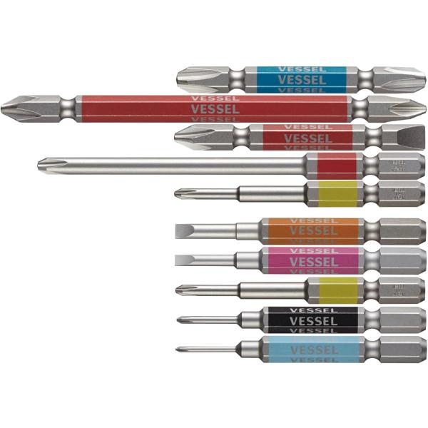 【発売日：2025年01月15日】●HATUKI●ブランド :ベッセル(VESSEL)●商品(左): セット内容:片頭+00/+0/+1/-3/4-×65●商品(左): 材質:ダイハード鋼●商品(右): セット内容:両頭+2/-6×65、+...