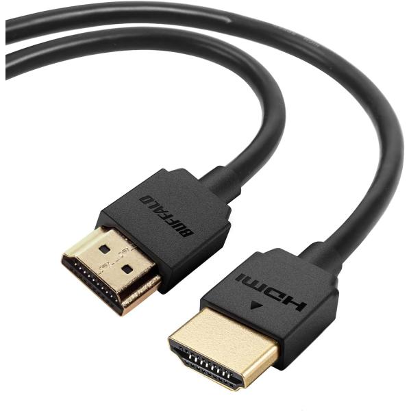 【発売日：2025年01月15日】●サイズ:1.0m●ブランド:バッファロー●コネクタタイプ:HDMI●ケーブルタイプ:HDMI,イーサネット●対応デバイス:HDMI入力端子およびHDMI出力端子を持ったテレビ、メディアストリーミング端末、...