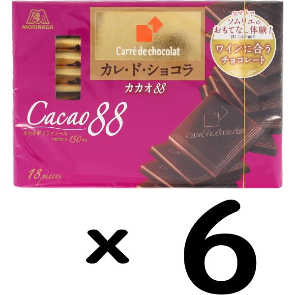 【発売日：2025年01月15日】●フレーバー名:カカオ88●サイズ:18枚×6個●ブランド:森永乳業●商品の形状:バー●行事:お祝い事●チョコレートタイプ:ミルク●風味:カカオ88●ユニット数:6 個●サイズ:18枚×6個●個数:6●商品...