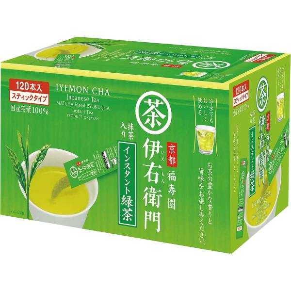 【発売日：2025年01月15日】●フレーバー名:緑茶●サイズ:0.8グラム (x 120)●ブランド:伊右衛門●商品の形状:インスタントティー●風味:緑茶●茶葉種:グリーン●ユニット数:120 本●商品の個数:120●パッケージ情報:ボッ...