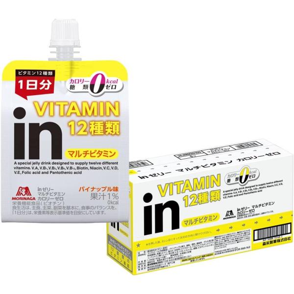 【発売日：2025年01月15日】●フレーバー名:パイナップル●サイズ:180 グラム x 6個●ブランド:inゼリー●商品の形状:ジェル●風味:パイナップル●対象年齢:大人●ユニット数:6 個●梱包サイズ:24.7 x 13.6 x 8....