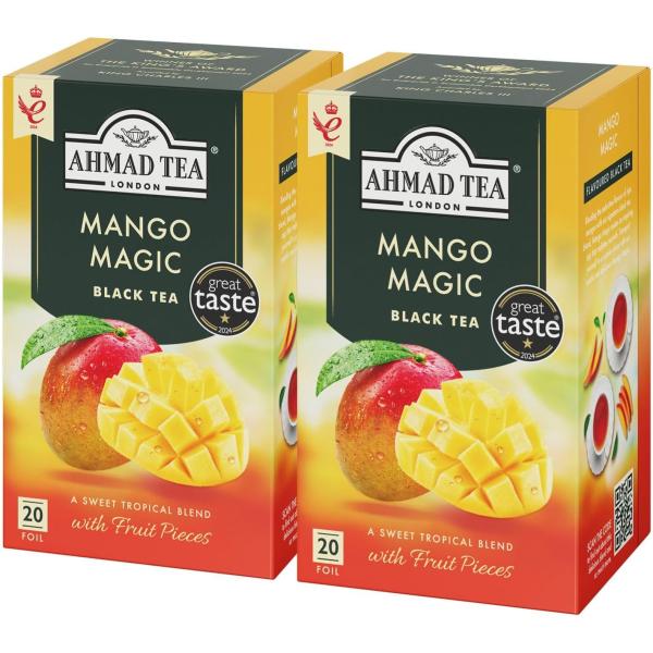 【発売日：2025年01月15日】●ブランド:AHMAD TEA (アーマッドティー)●商品の形状:ティーバッグ●風味:マンゴー●茶葉種:ブラック●ユニット数:2 個●商品の個数:2●パッケージ情報:バッグ●商品の重量:40 グラム●特別な...