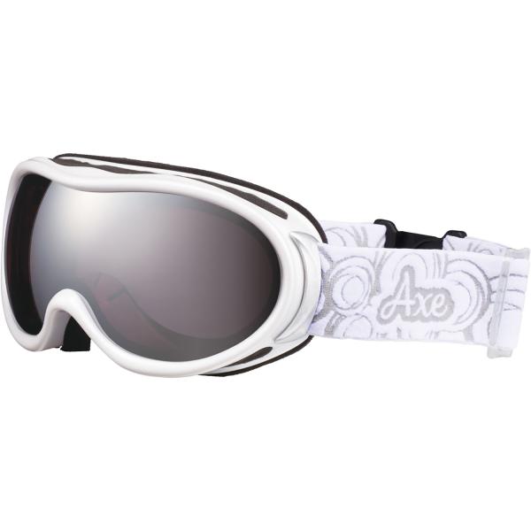 アックス AXE ゴーグル AX595-WMD レディース ダブルレンズ くもり止め加工 メガネ対応 ヘルメット対応 紫外線 スノーボード スノボ ウィンタースポーツ 雪山  AX595WMD WT　スキー　年齢・トレンドに左右されないシン...