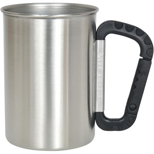 ベルモント belmont ステンミリタリーマグ 450 ブラック  BM150　アウトドア　便利なカラビナハンドルのステンレス製マグです。